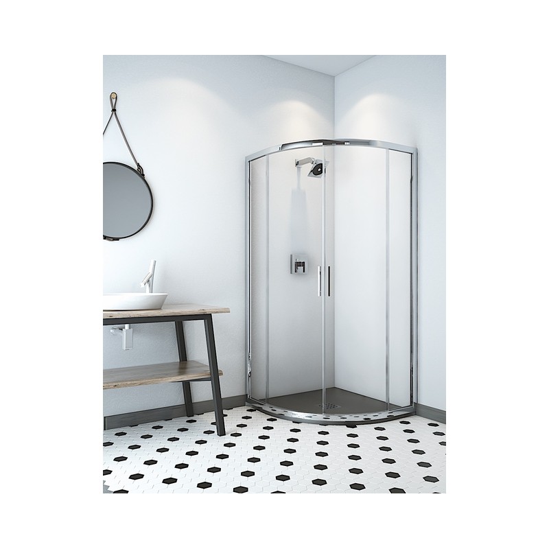 Silver Shower Screen