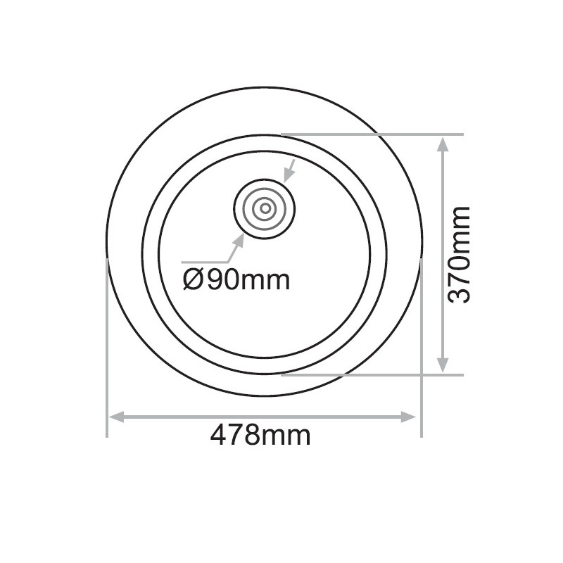Evier Synthetique rond
