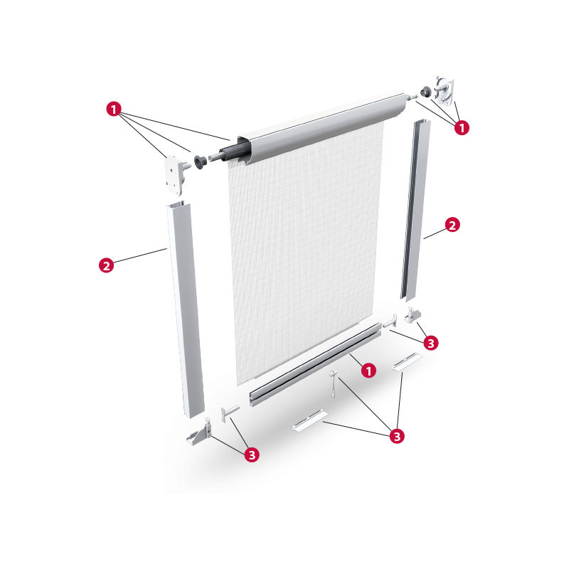 Pleated Window Insect Screen